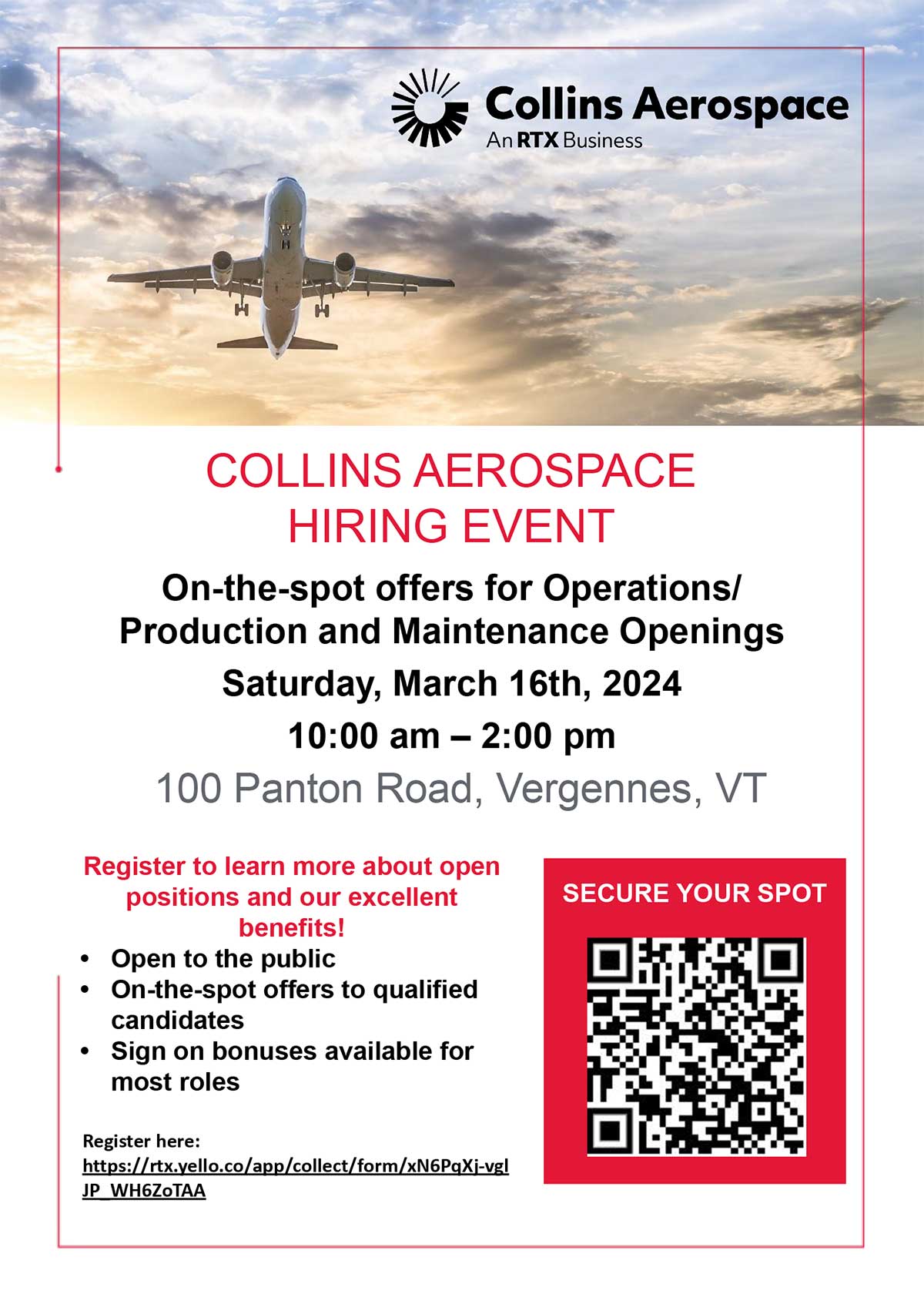 Collins Aerospace Hiring Event | Addison County Economic Development ...